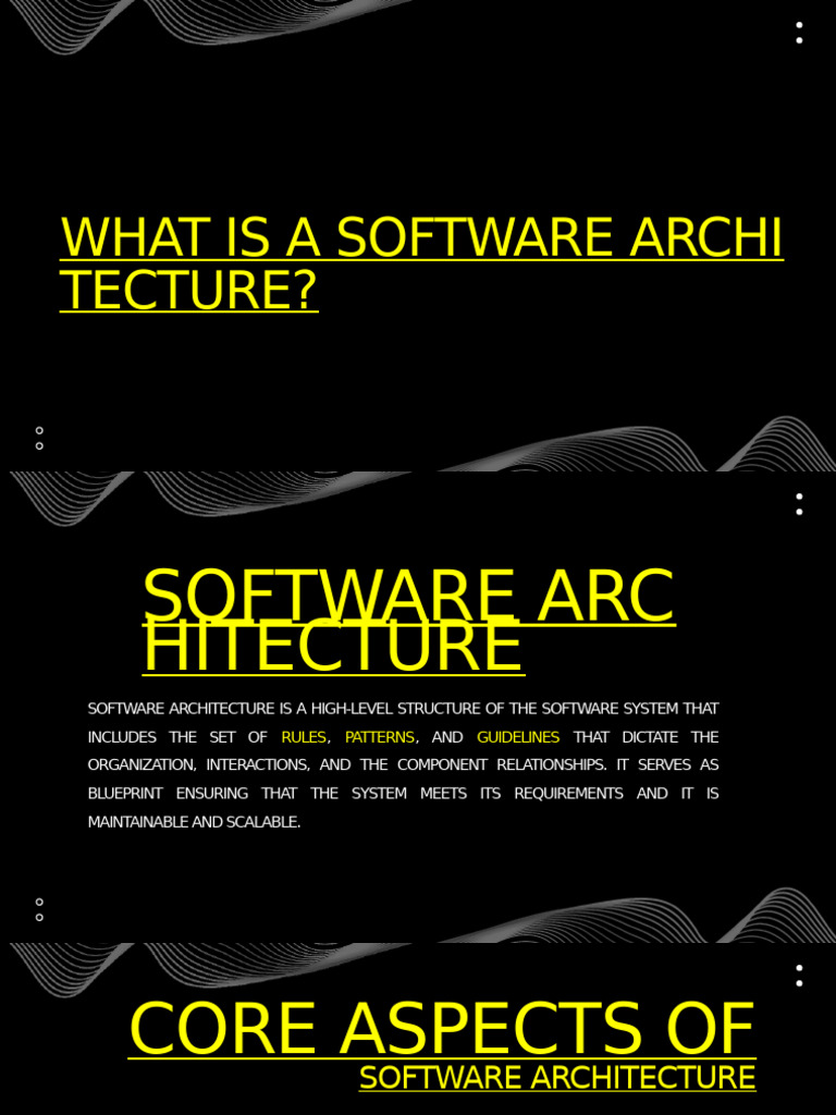 Week 3 Software Architecture | PDF