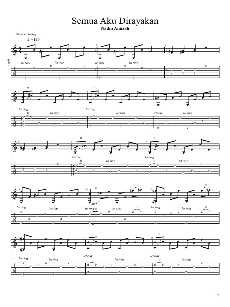 Semua Aku Dirayakan - Nadin | PDF