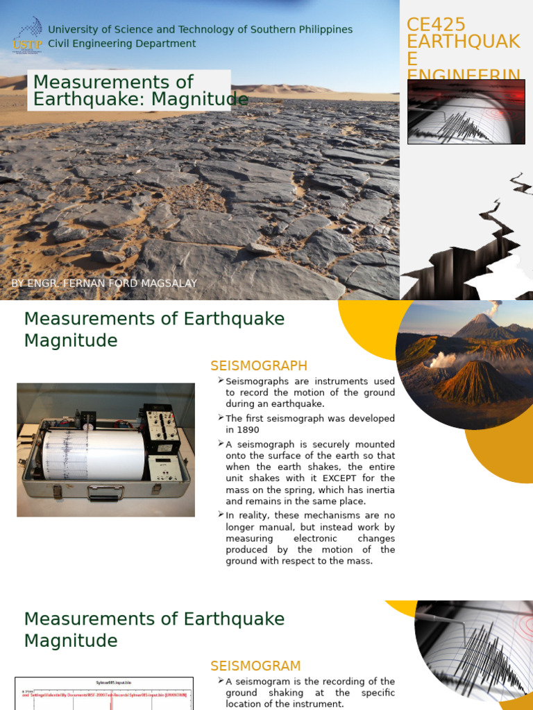Week 3 Measurements of Earthquake | PDF