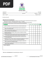 COT-RPMS Rating Sheet 2023-2024 | PDF