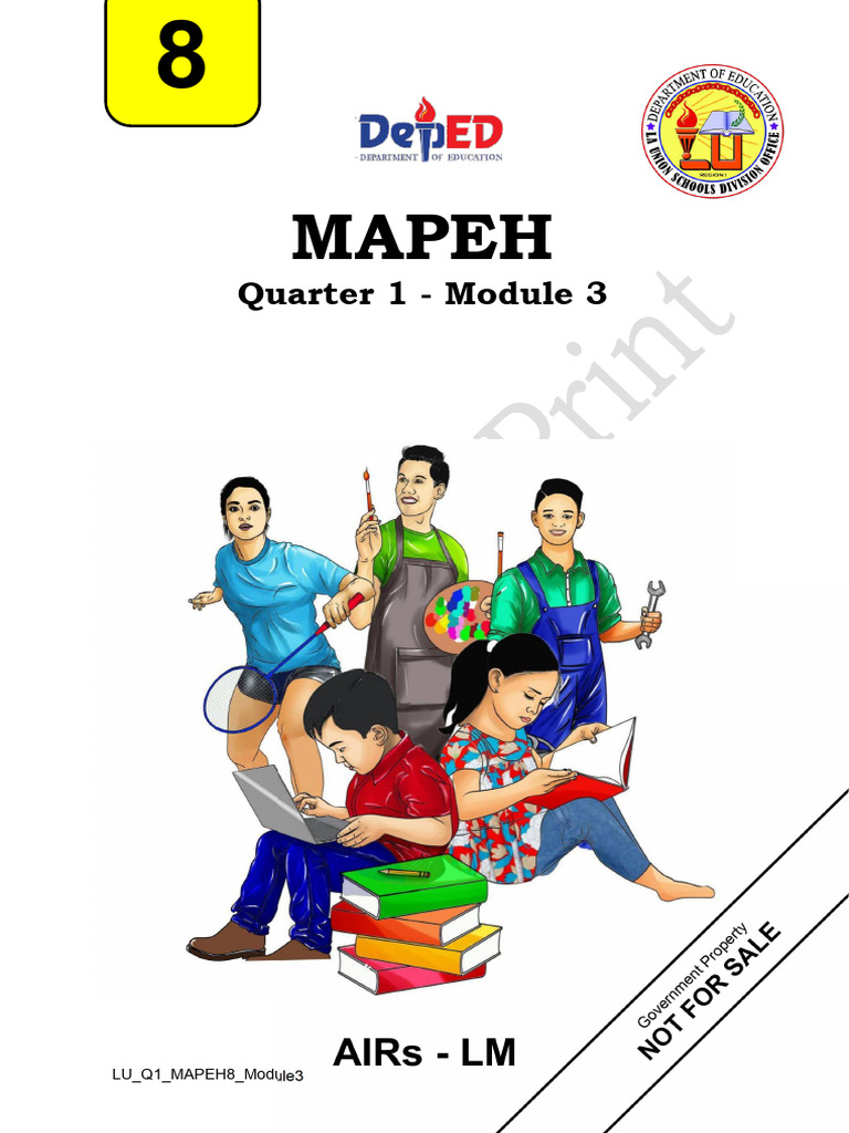 MAPEH8 Q1 Module 3 Ready To Print Removed | PDF