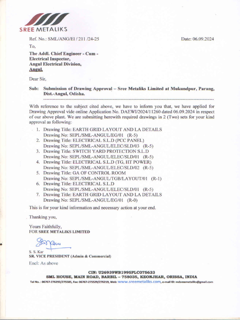 Drawing Approval Letter | PDF