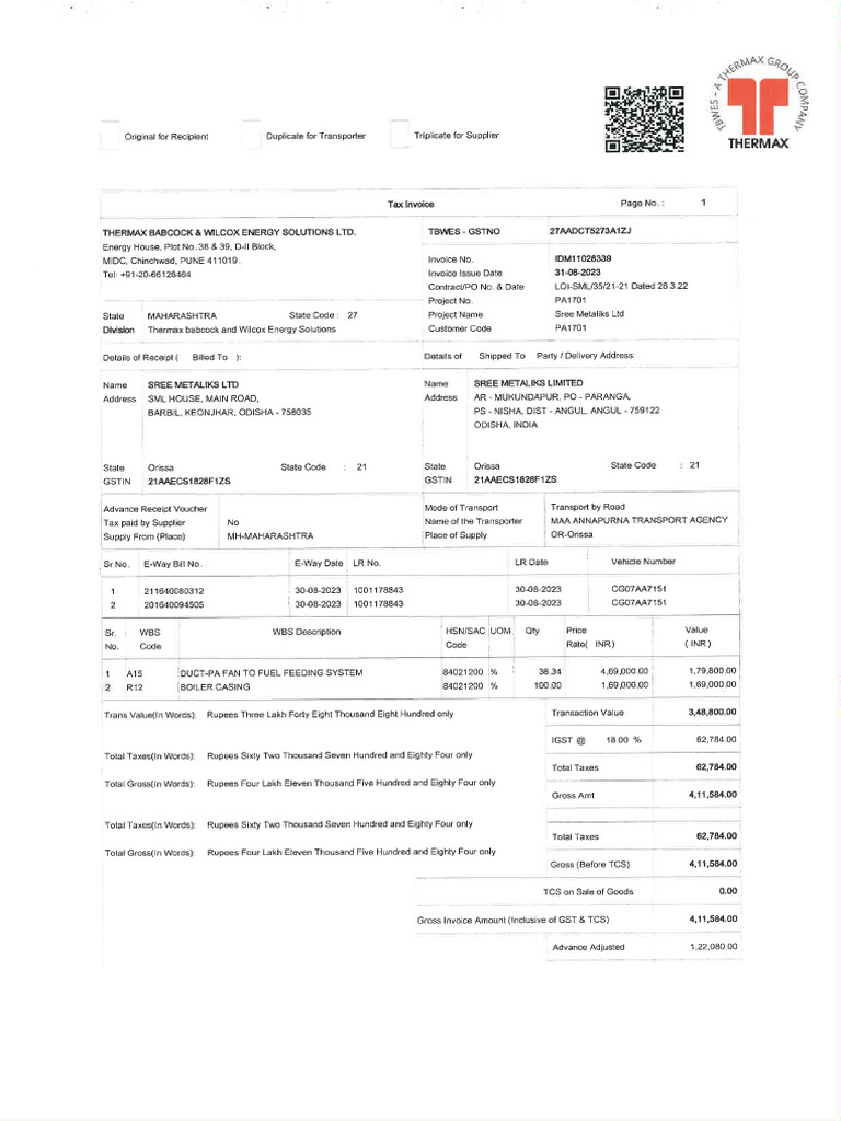 A15 - R12 Disp Details | PDF