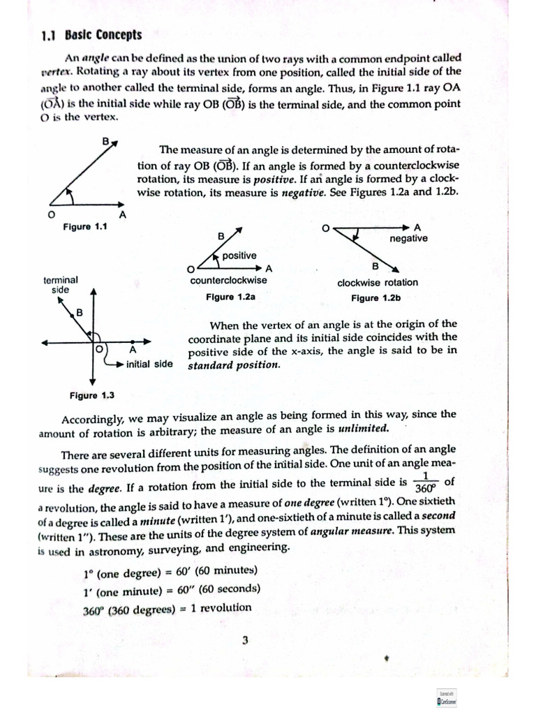 Trigonometry 1st Module Pdf