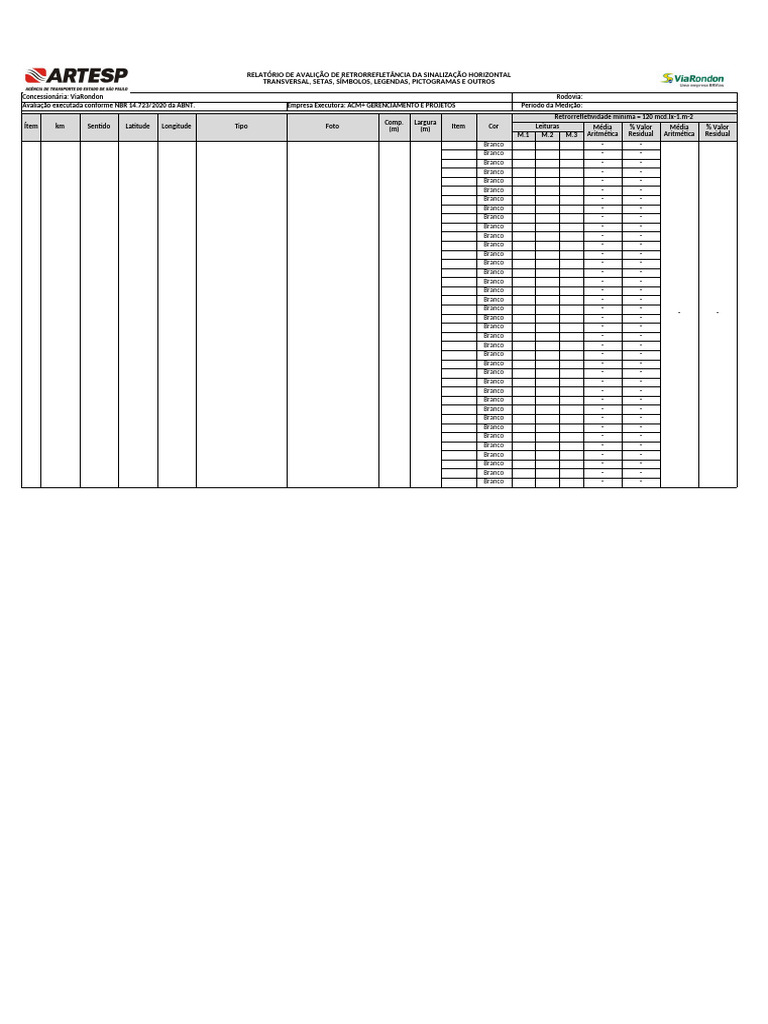 Modelo Legendas_VRD | PDF