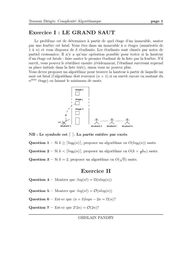 TD Complexite Algorithmique | PDF