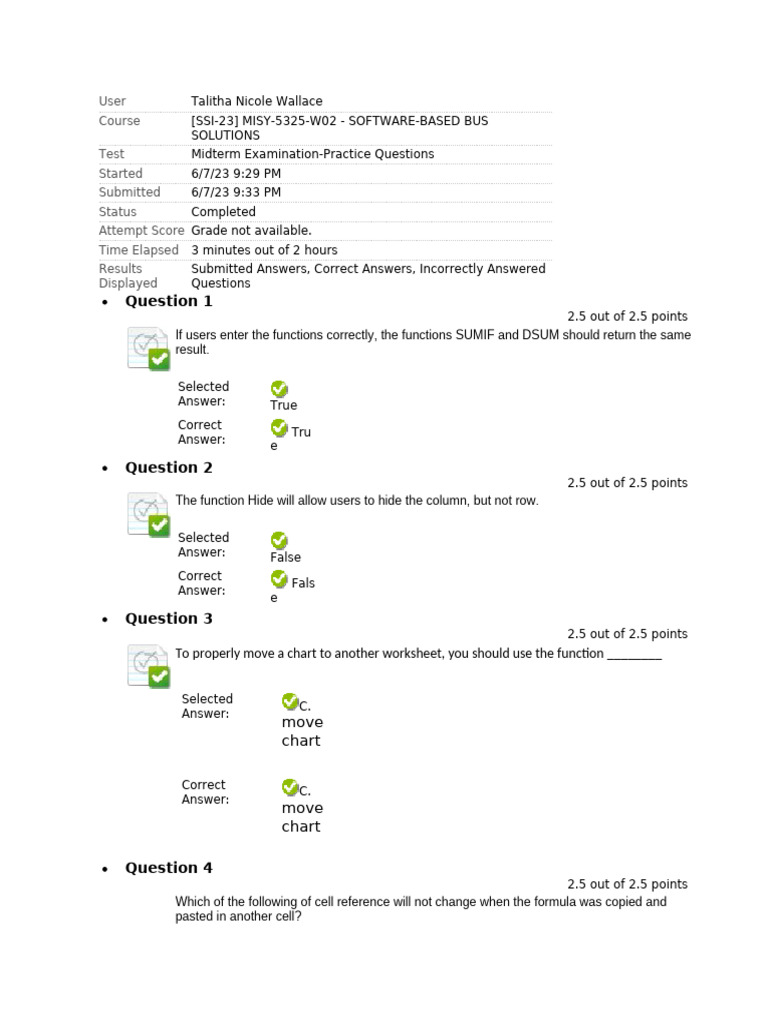 Practice Mid Term | PDF