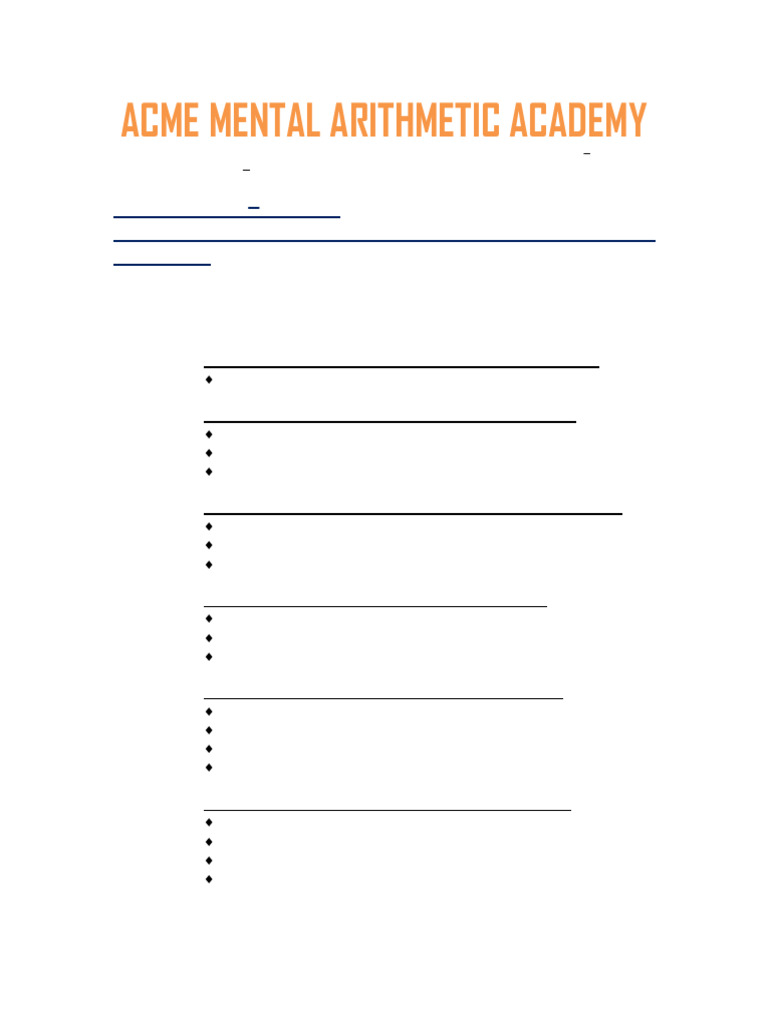 Annexure 1 - Pattern For Abacus Junior Lhhevels-1 | PDF