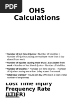 Calculation of LTIFR Safety | PDF