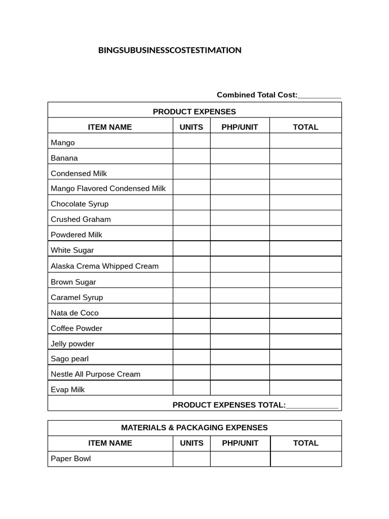 Cost Estimation | PDF Cost Estimation | PDF