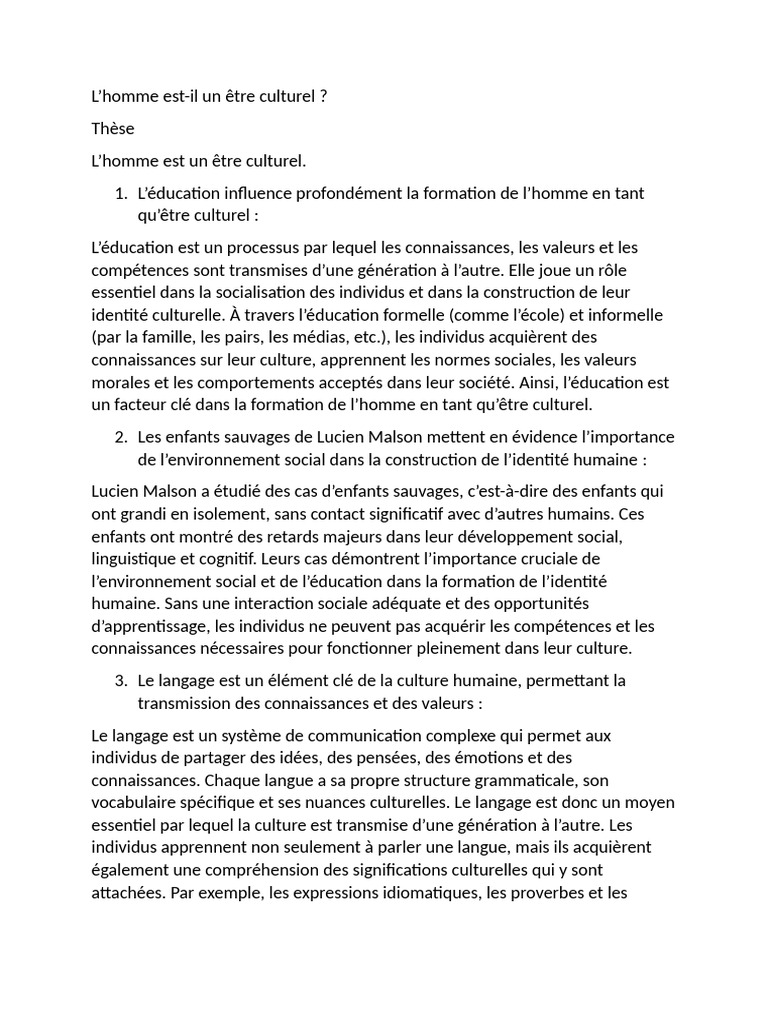 Culture 1 | PDF
