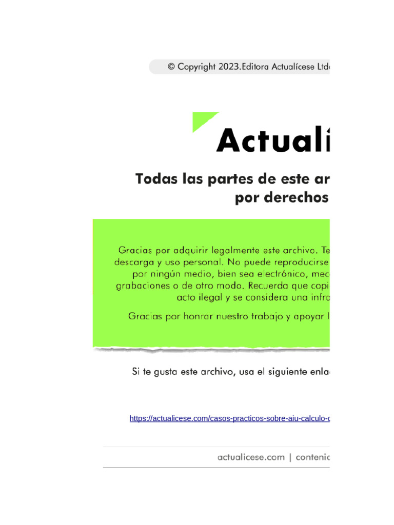 VA23 Casos Practicos AIU | PDF