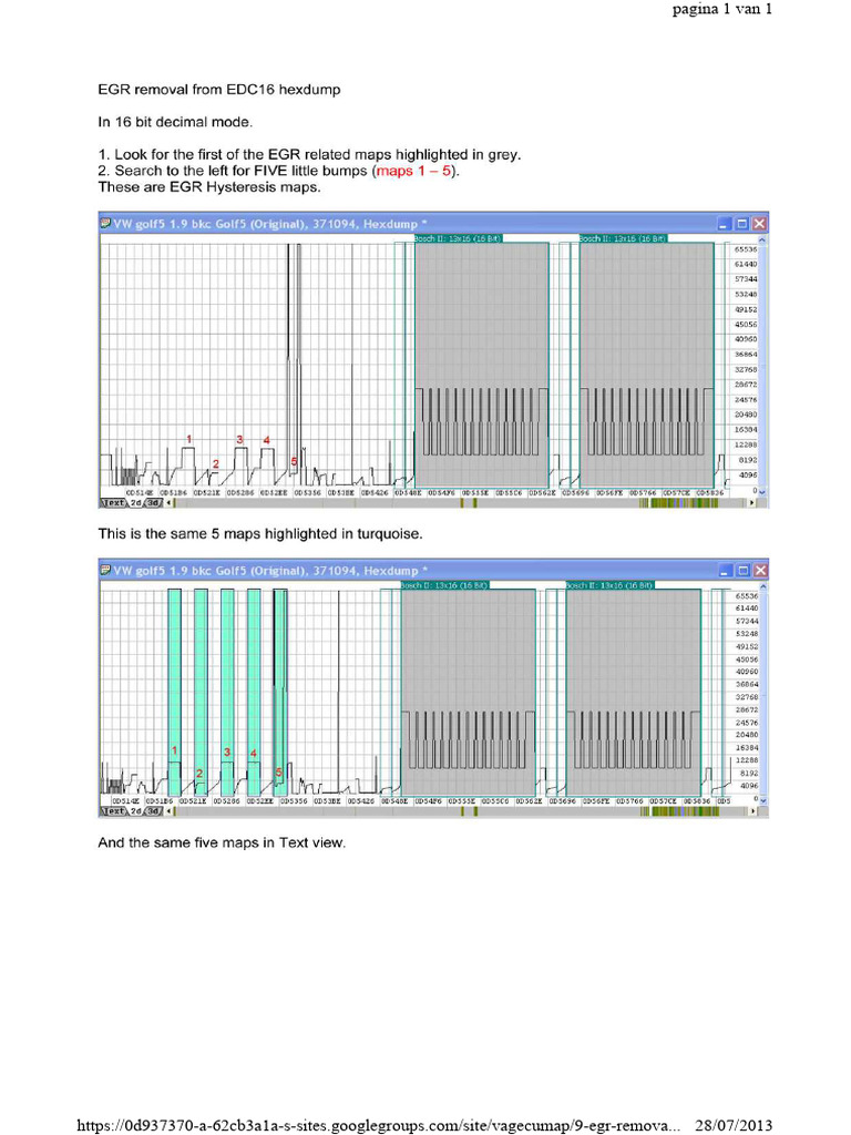 EGR Removal From EDC16 Hexdump | PDF