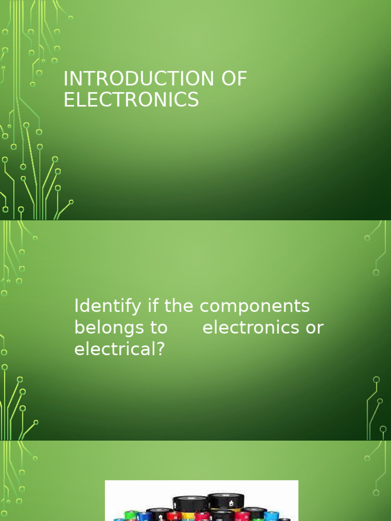 Introduction of Electronics | PDF