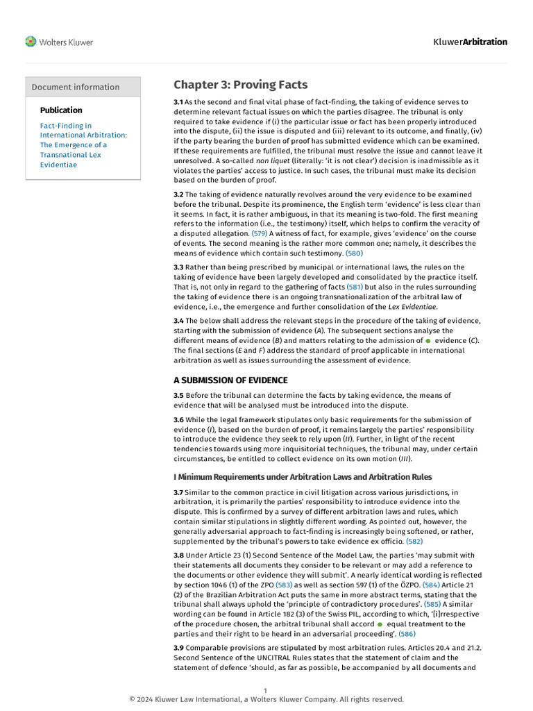 Proving Facts - Bickman | PDF | Burden Of Proof (Law) | Evidence (Law)