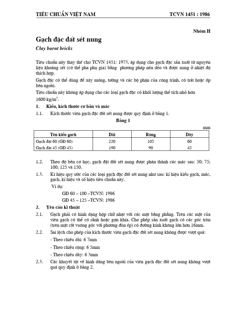 TCVN1451-1986-gach dac dat set nung | PDF