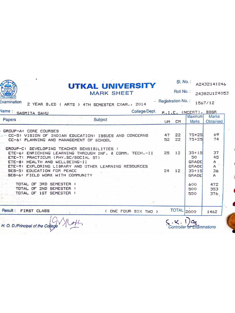 Bed-marksheet-format | PDF