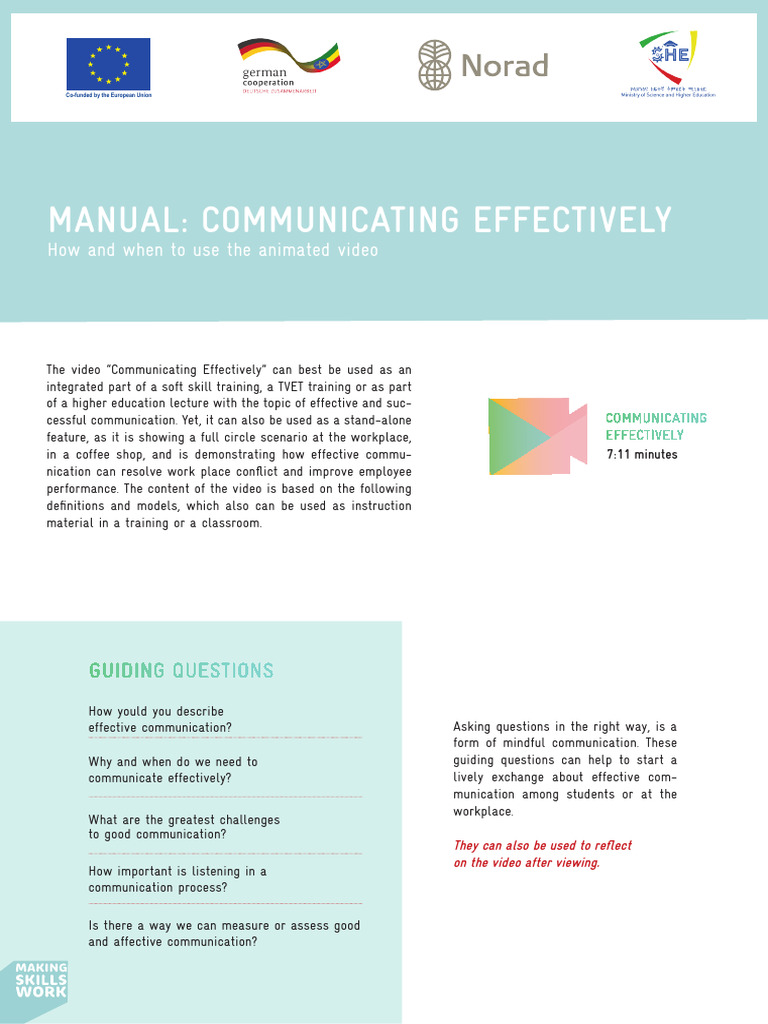 Module 02 - Communicating Effectively | PDF