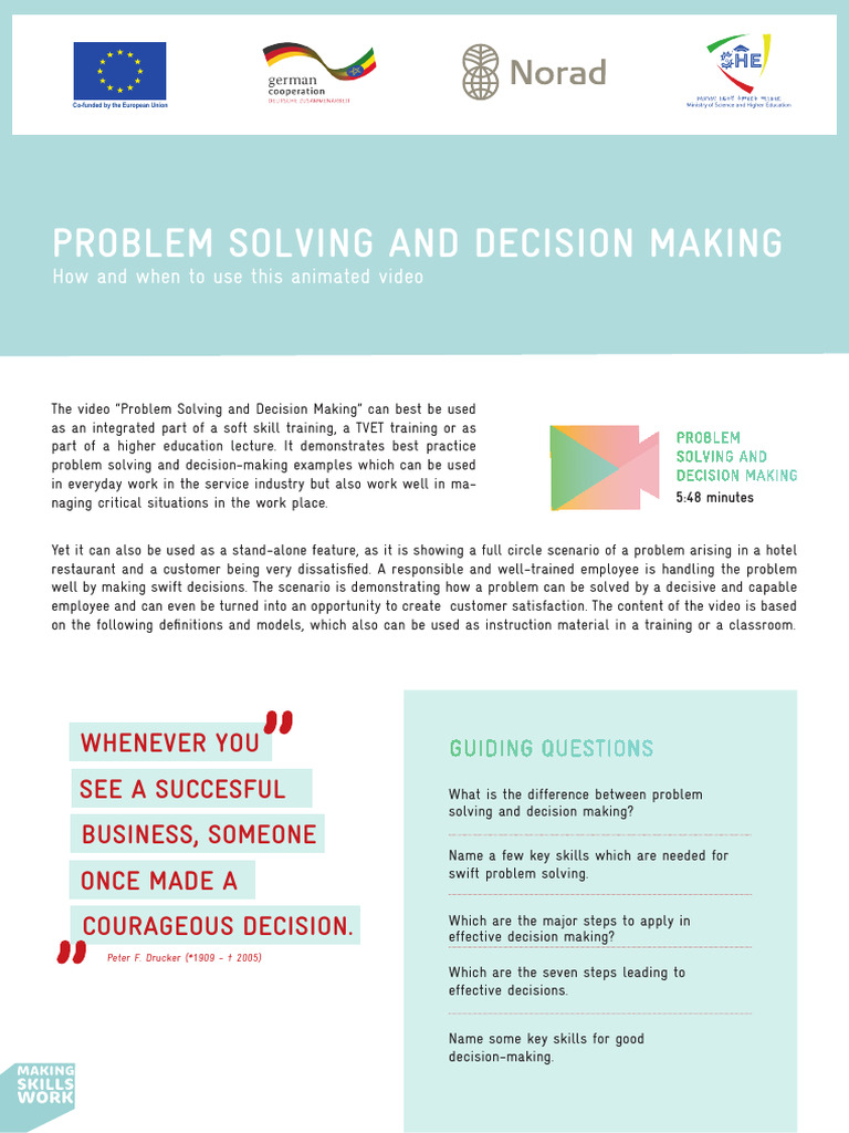 Module 06 - Problem Solving and Decision Making | PDF