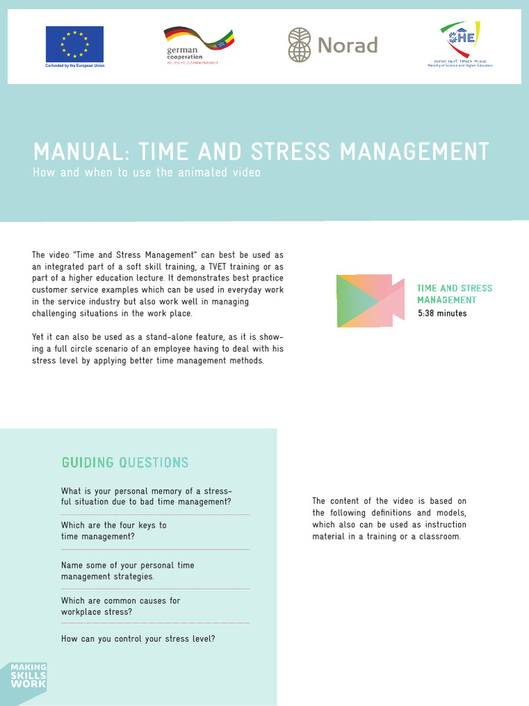 Module 07 - Time and Stress Management | PDF