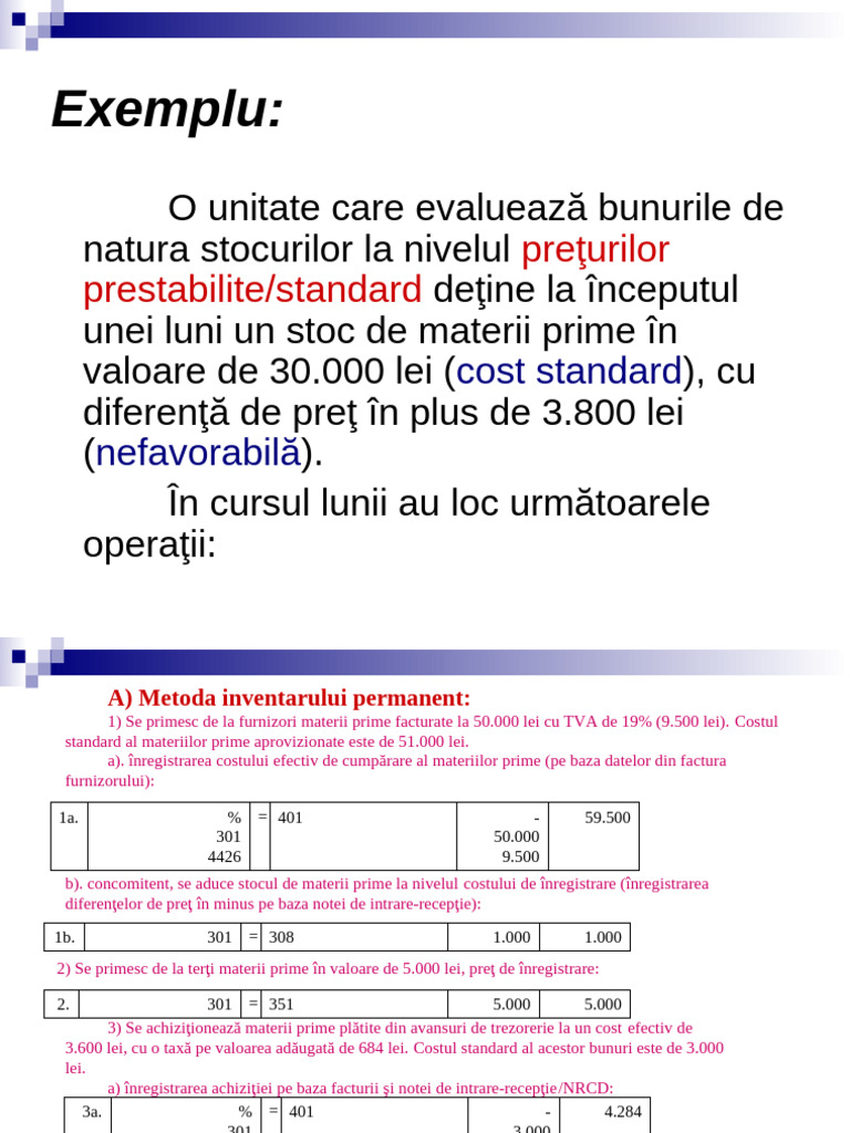 Curs CF 3 Stocuri Exemplu IP II | PDF