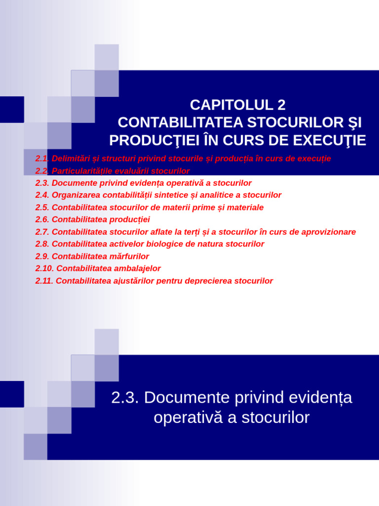 Curs CF 3 Stocuri | PDF