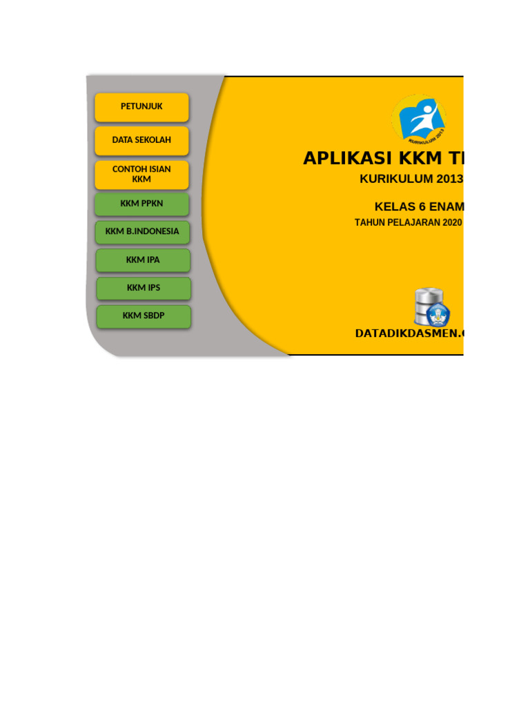 KKM Kelas 6 | PDF