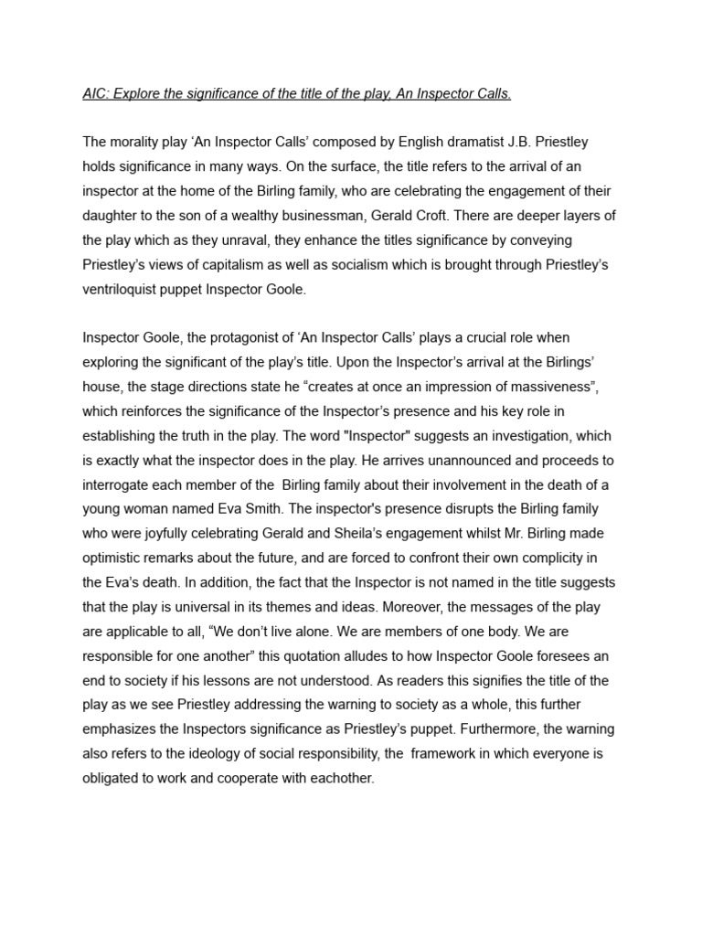 English Lit. Paper Two Assignment | PDF