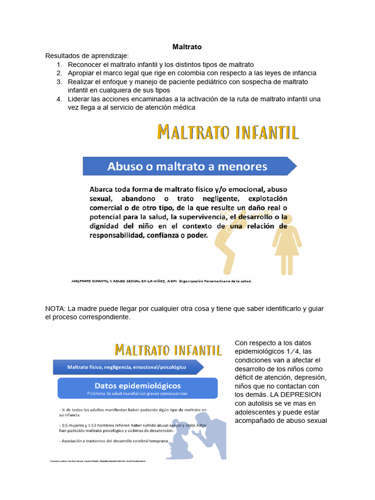 Maltrato Infantil | PDF
