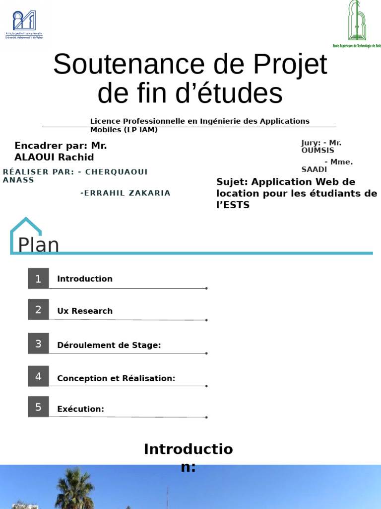 Soutenance PFE: Application Web de Location Pour Les Étudiants | PDF | Informatique | Évolution ...