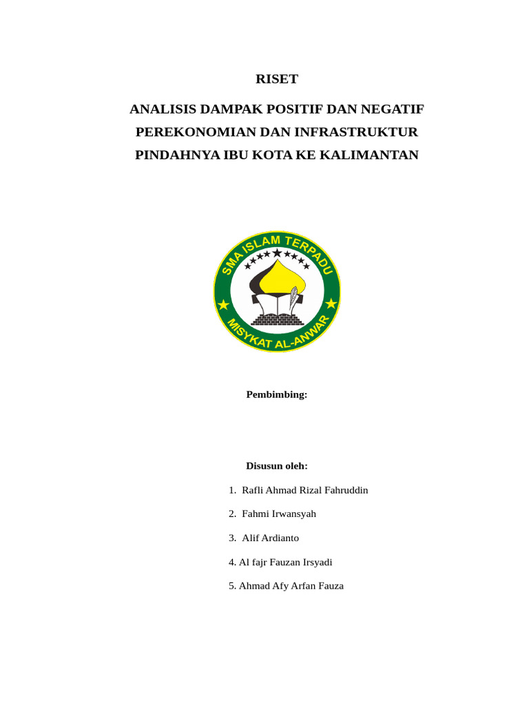 Riset Irwan, Alif, Fauzan, Rafli, Arfan | PDF