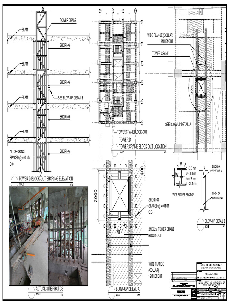 Tower Crane Shoring and Support | PDF