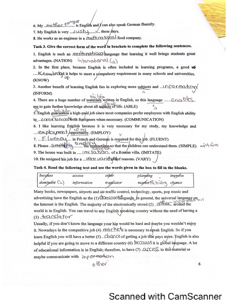 Đáp Án Phiếu U9 L1 | PDF