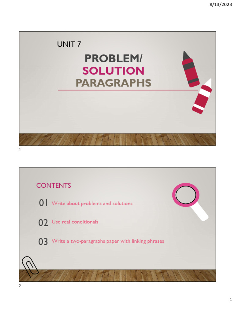 Problem/: Solution | PDF