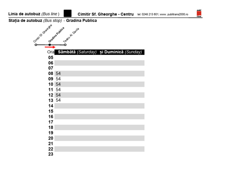 Linia Cimitir Gradina Publica | PDF