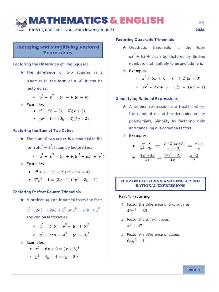 Math - Grade 8 | PDF