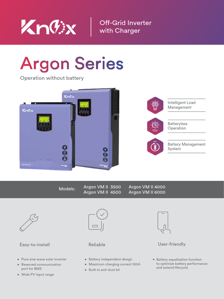 Argon Series Data Sheet | PDF