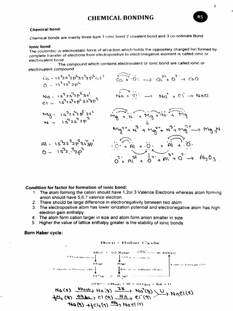 Chemical Bonding | PDF