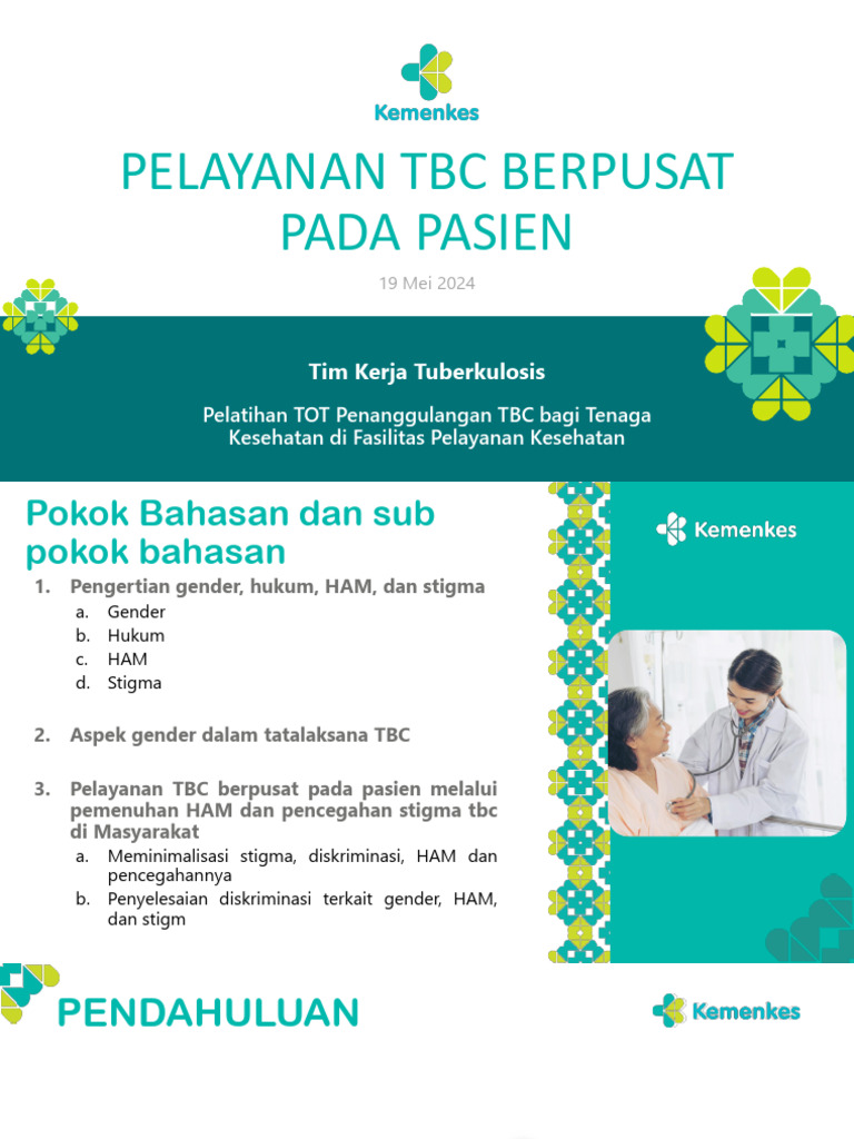 V1 - MPI 4 - PELAYANAN TBC BERPUSAT PADA PASIEN Rev HBS | PDF