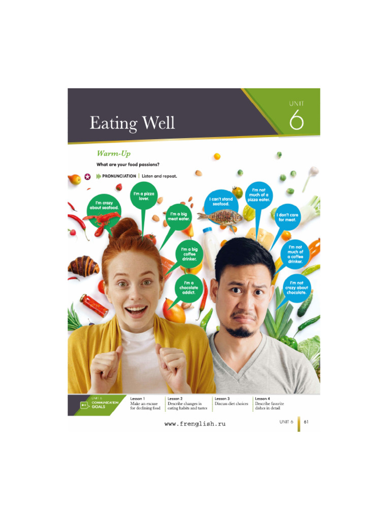 Connectivity2B Unit1 Lesson1 Eating Well | PDF