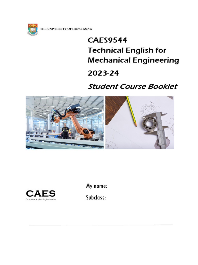 CAES9544 Unit 1 Student | PDF