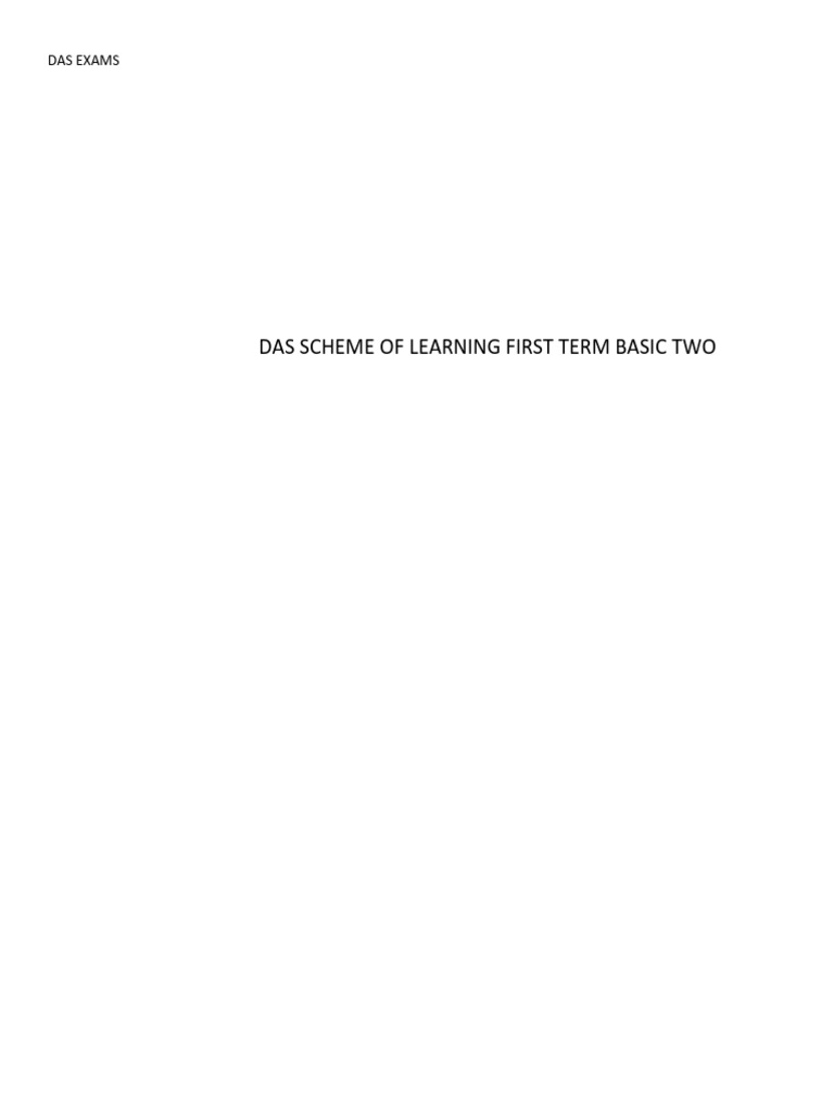 First Term Scheme of Learning Basic Two | PDF | Phonics | Foreign ...