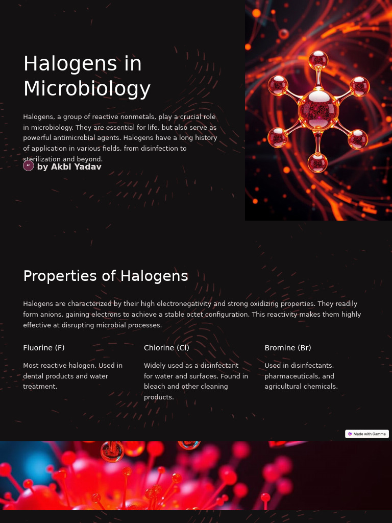 Halogens in Microbiology | PDF
