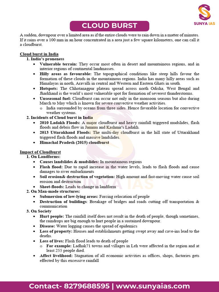 GS 1 - 3 - Cloud Burst | PDF