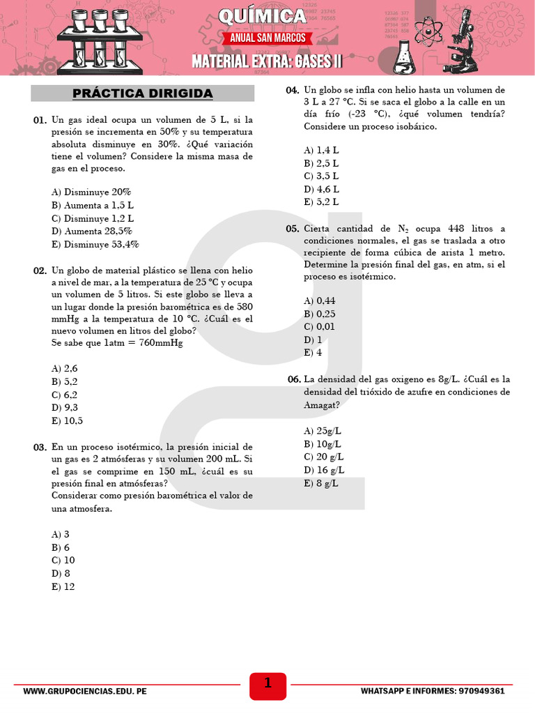 Tema 14 - Semana 16 (Material Extra) - Química | PDF