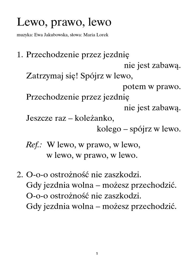Lewo - Prawo - Lewo | PDF