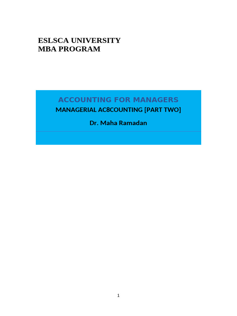 Excercise Sheet PART TWO | PDF