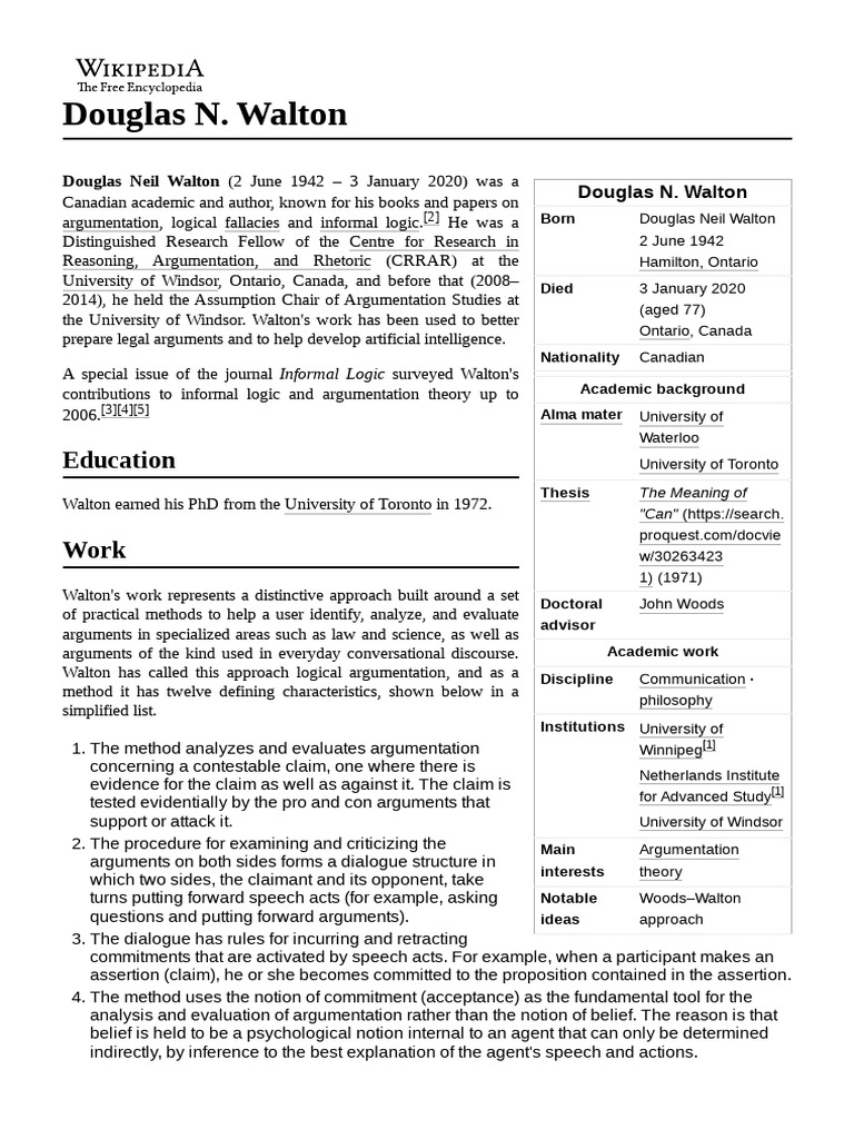 Douglas N. Walton | PDF