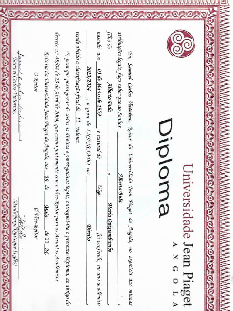 Dimploma Bula | PDF