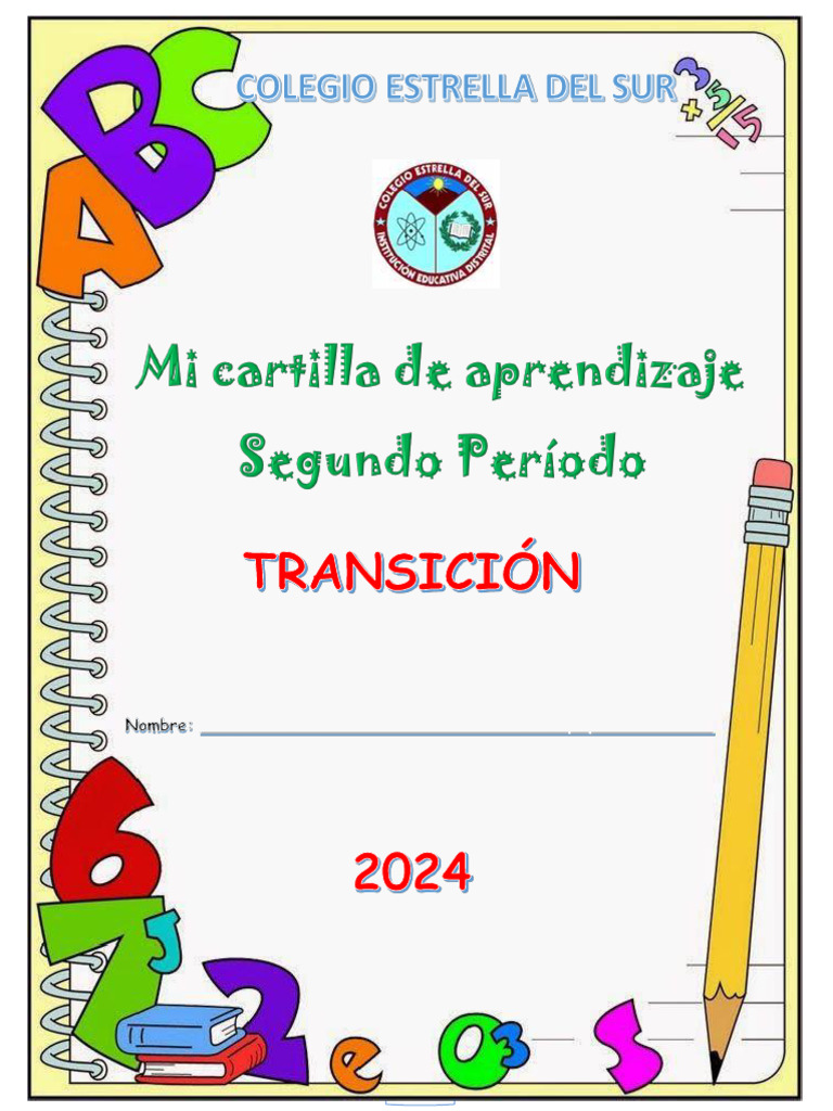 Cartilla Transicion 2do periodo 2024 | PDF
